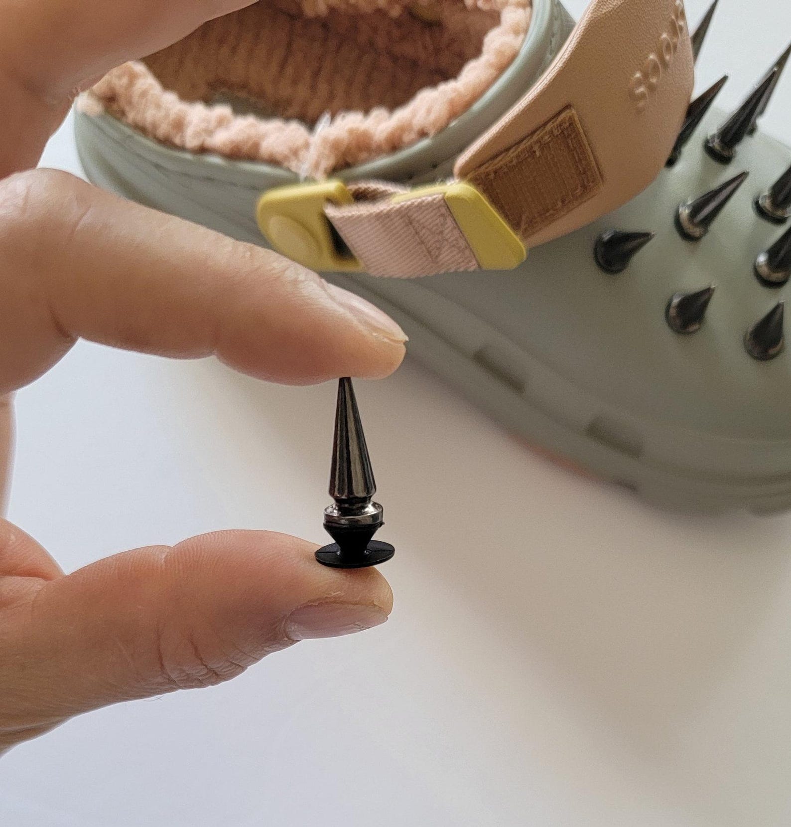 Metal Shoe Charm-spikes Rivets Shoe Charm-gunmetal Spike Croc Charm ...