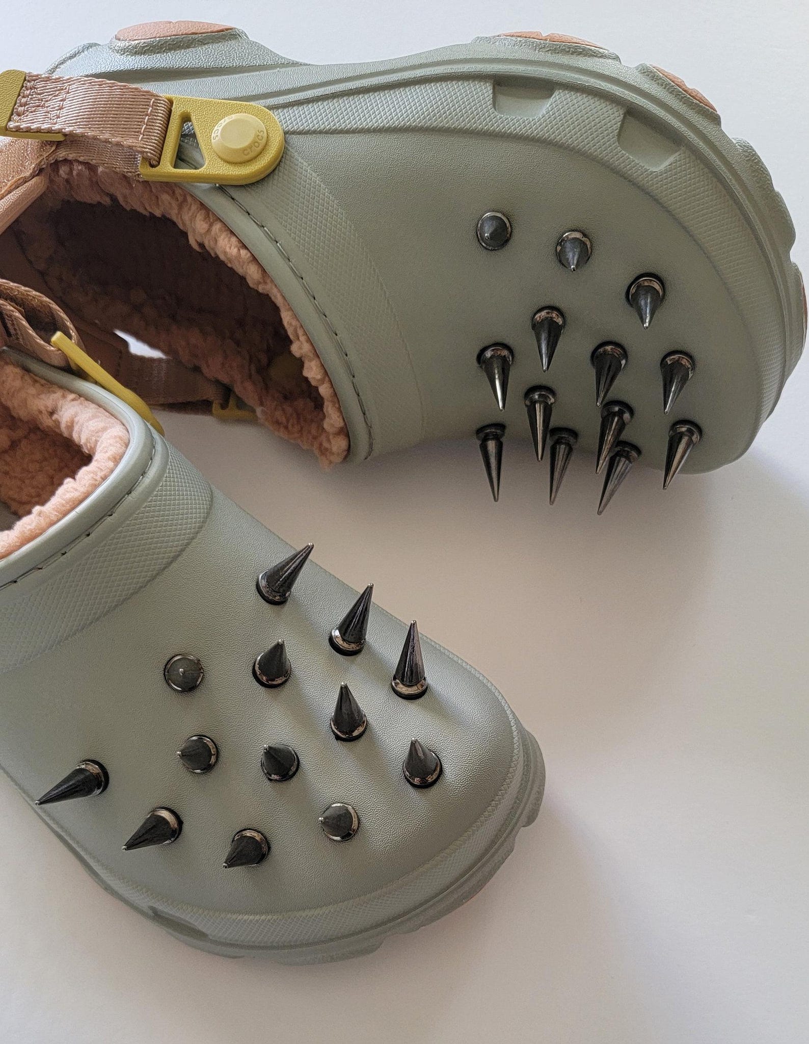 Metal Shoe Charm-spikes Rivets Shoe Charm-gunmetal Spike Croc Charm ...