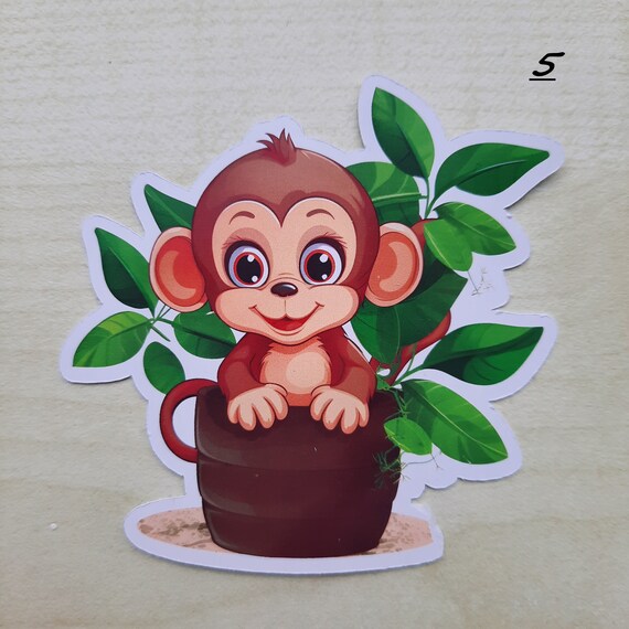 Monkey Stickers For Scrapbook