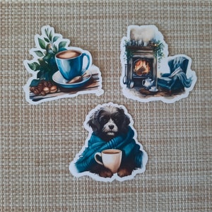 Coffee Lover Scrapbook Sticker Bundle for Paper Art Enthusiast, Paper ...