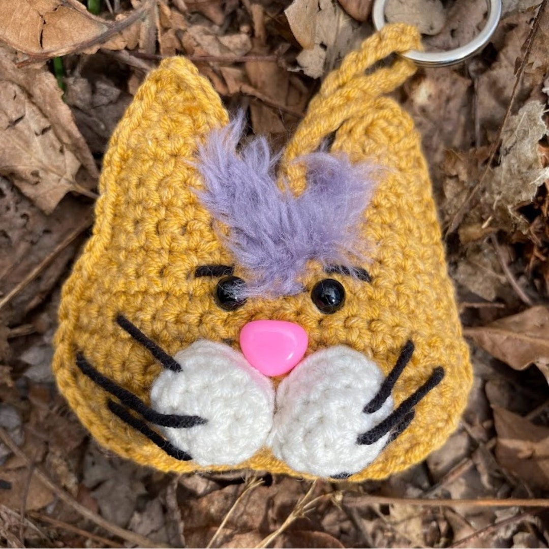 Hand Knitted Cat Keyring: Personalized Cat Lover Gift - Etsy