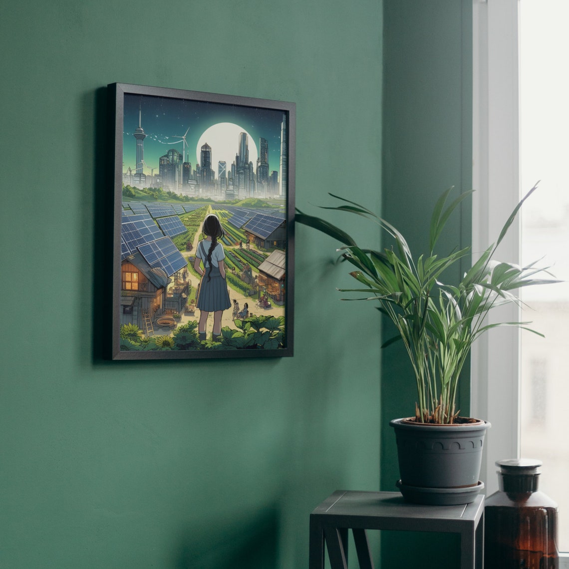 Solarpunk City Poster, Solarpunk, City Posted, Futuristics, Ecological, Digital Art - Etsy