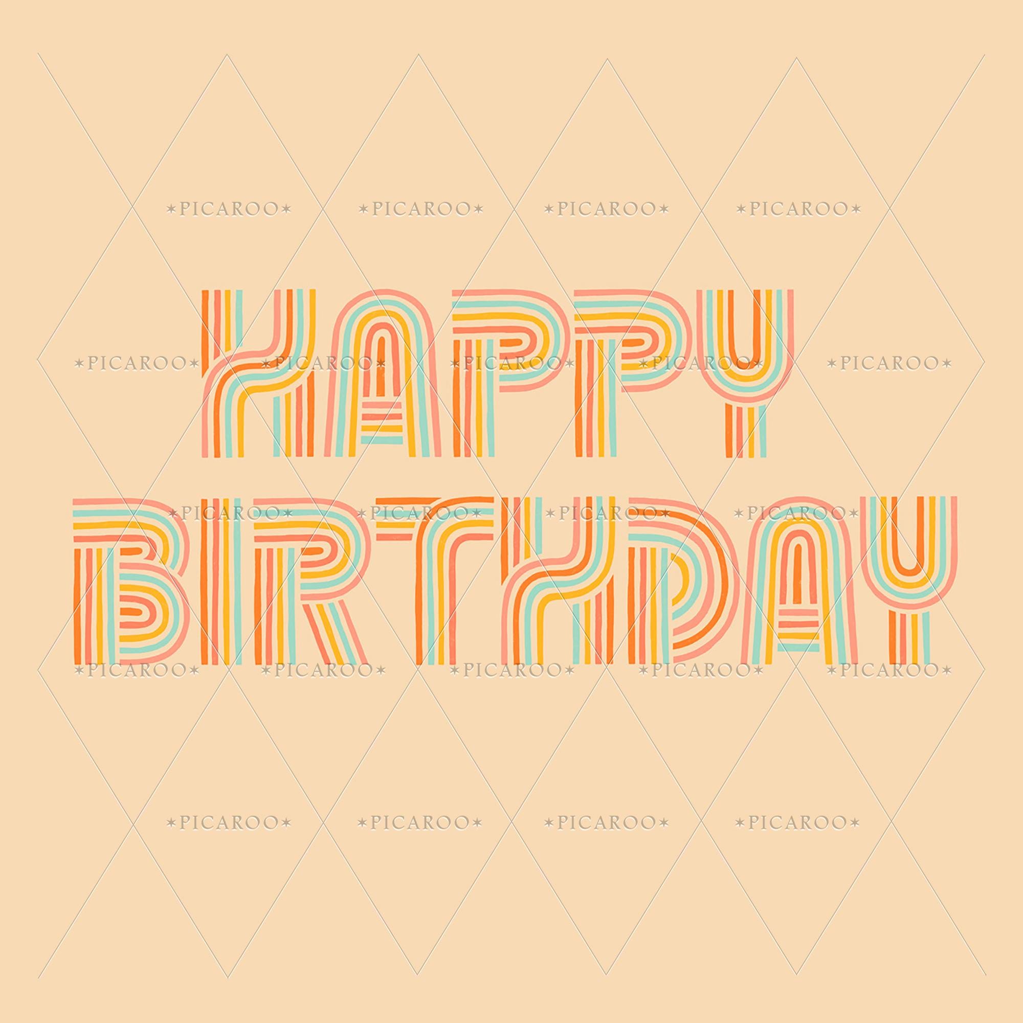 Retro Rainbow Alphabet Clipart | 70s Groovy Letters & Numbers | Vintage ...