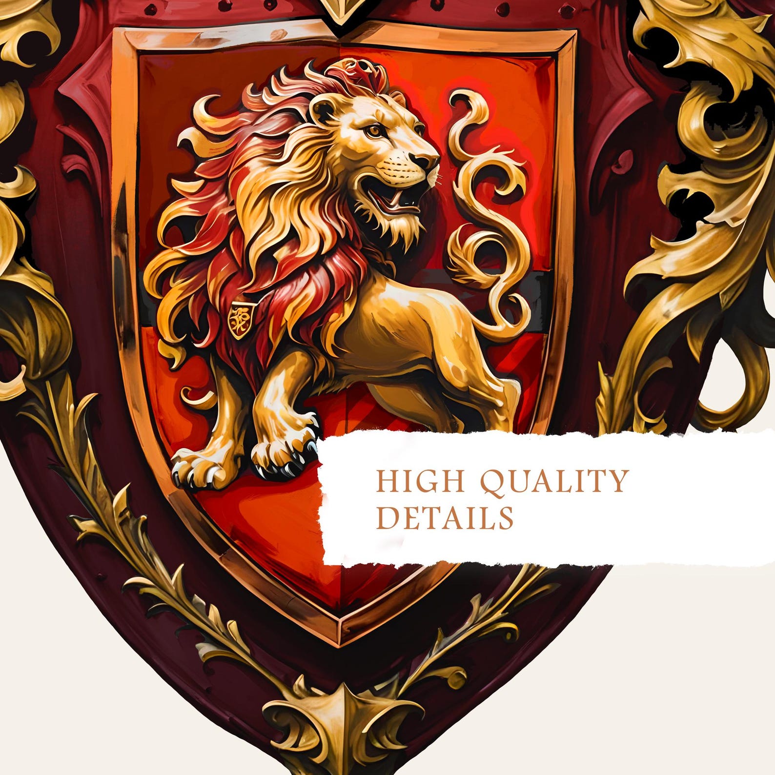 Animals Coats of Arms Clipart: Watercolor Lion, Eagle, Snake, Badger ...