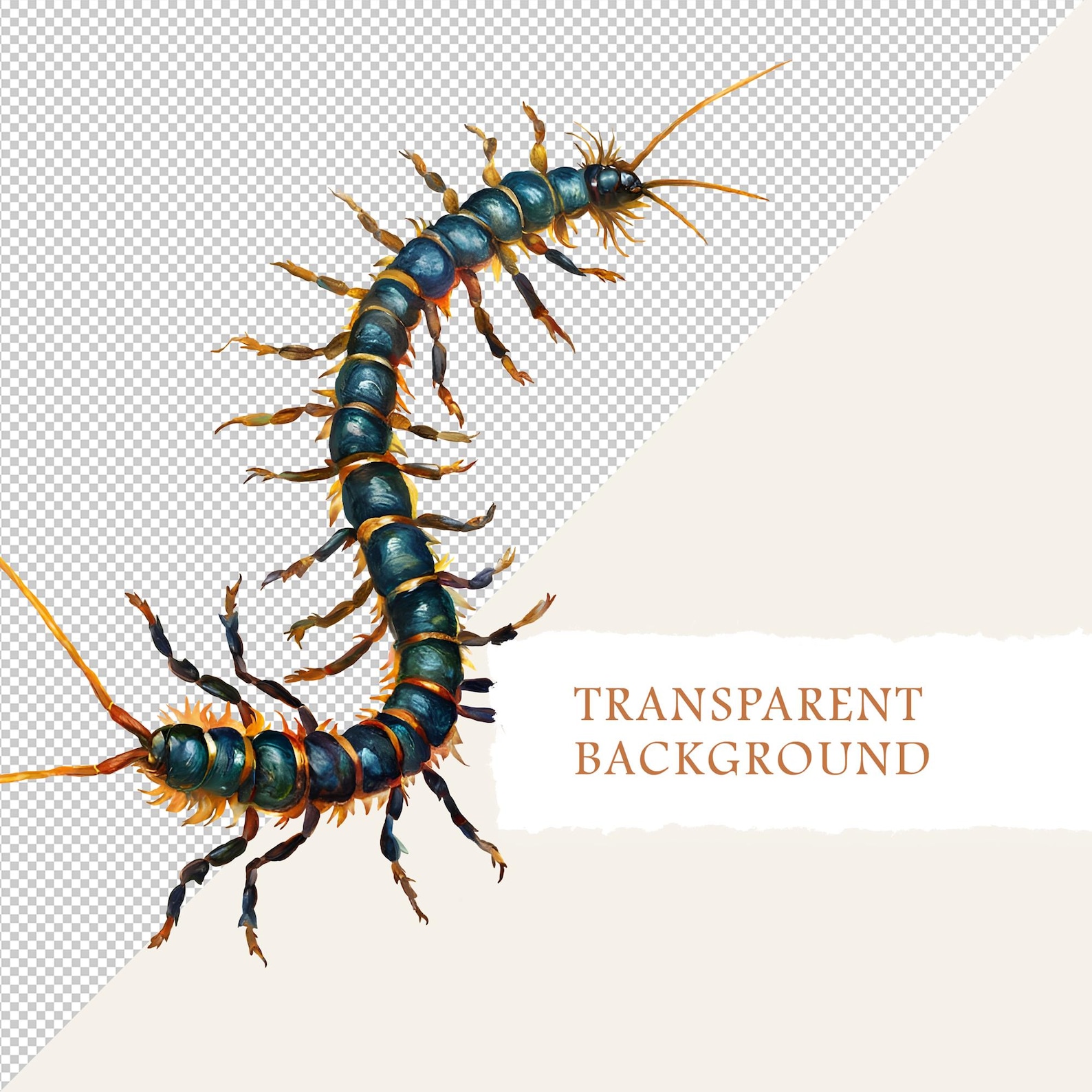 Watercolor Insects Clipart: Realistic Bug Illustrations (PNG Digital ...