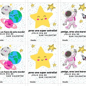 Editable Bilingual ( Spanish- English) Valentine's Day Card, Astronauts ...