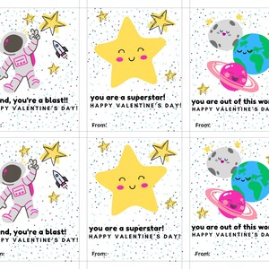 Editable Bilingual ( Spanish- English) Valentine's Day Card, Astronauts ...