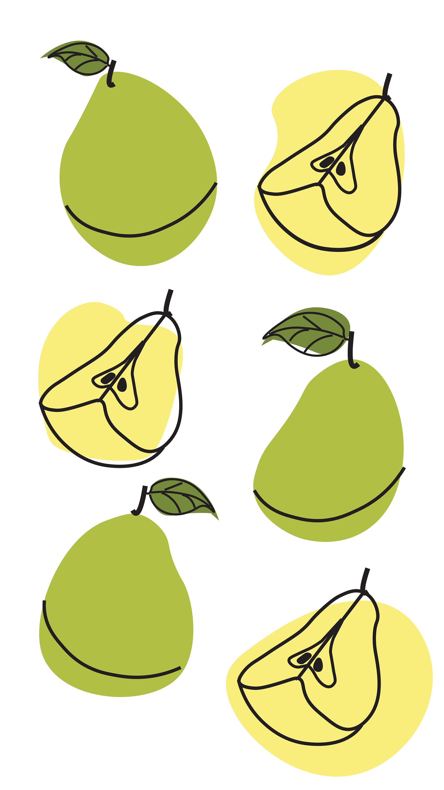 Digital Pear Pattern - Etsy