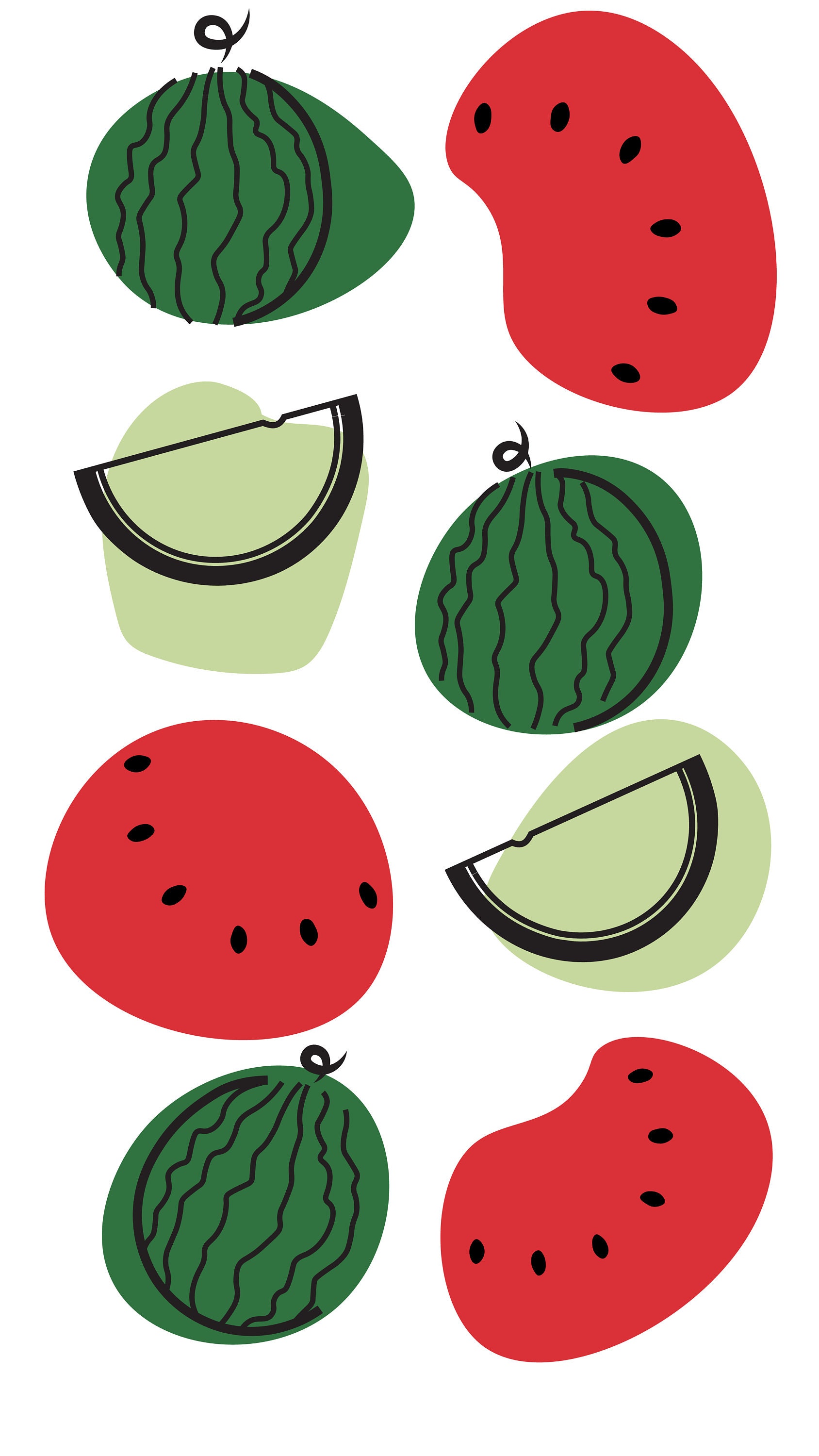 5different Fruit Pattern Collection - Etsy