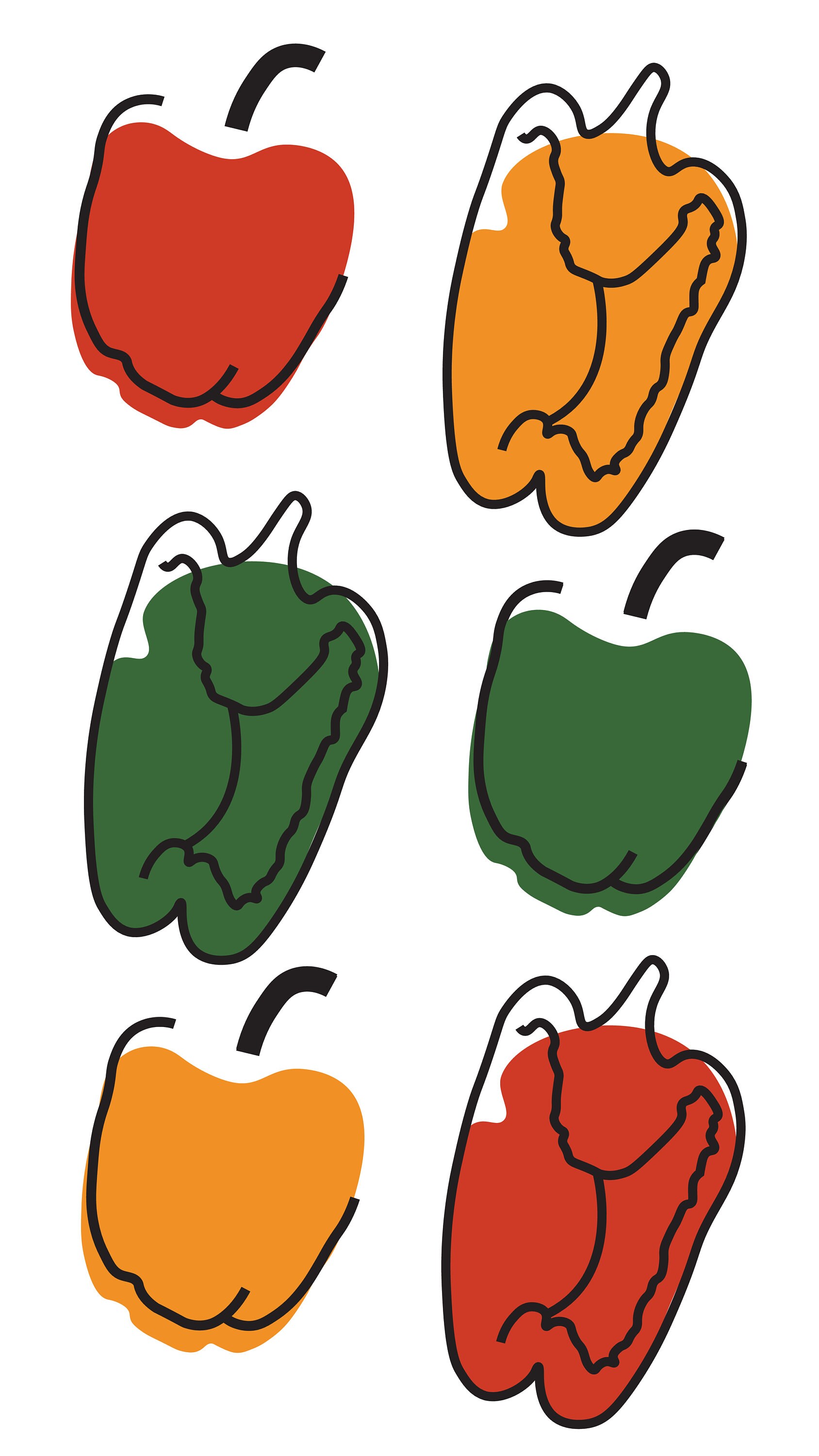 5different Fruit Pattern Collection - Etsy