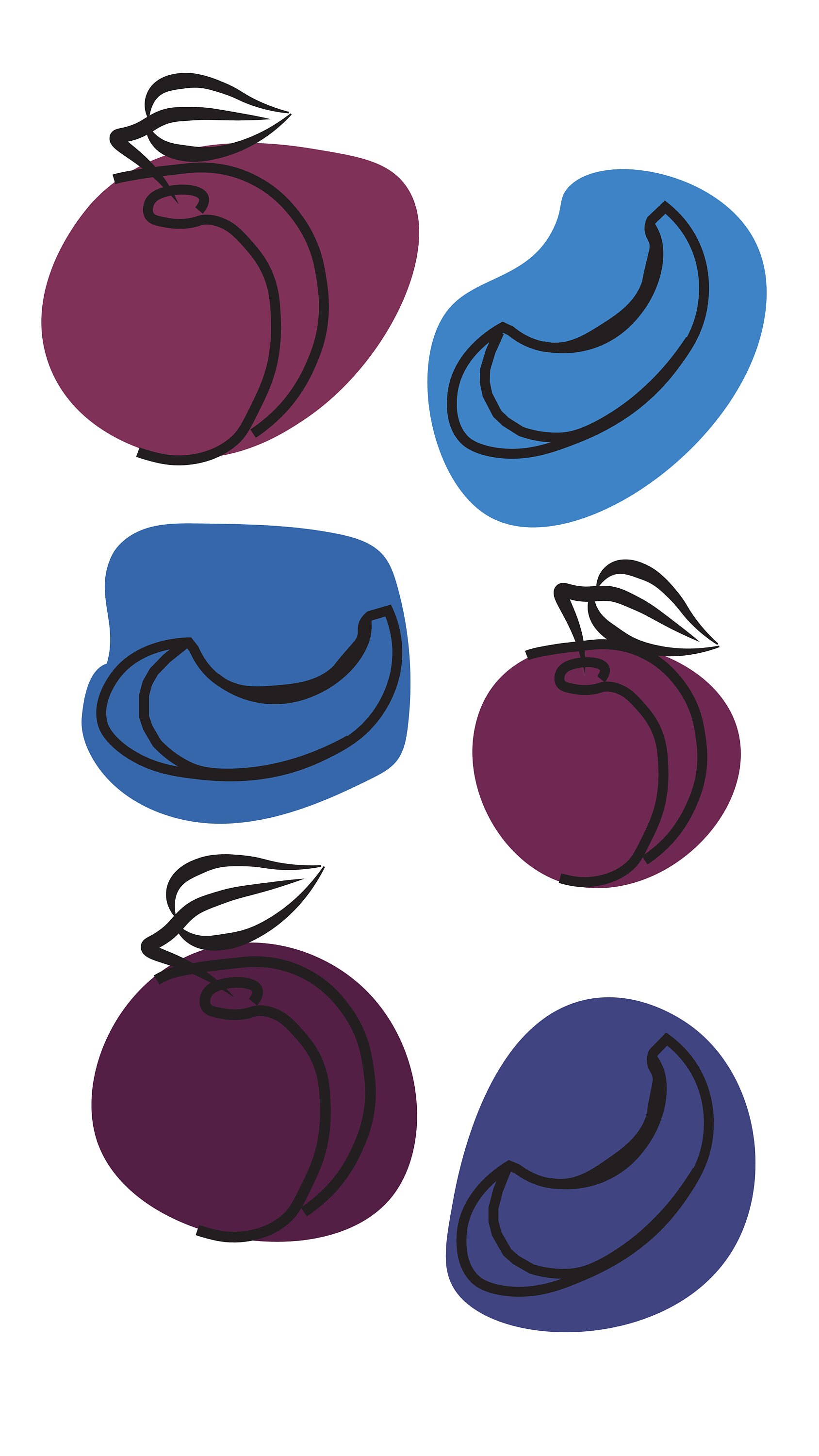 5different Fruit Pattern Collection - Etsy