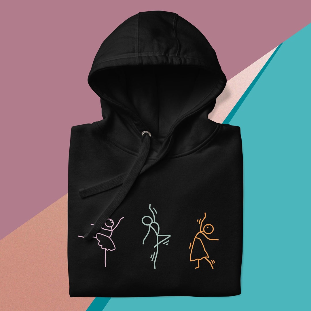 Ballet Dance Stick Figures Hoodie - Etsy