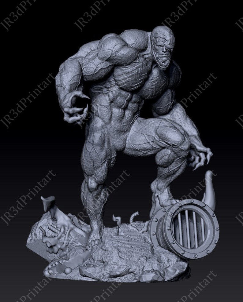 Venom STL File for 3D Printing 3D Model fanart Figure Statue for 3D ...