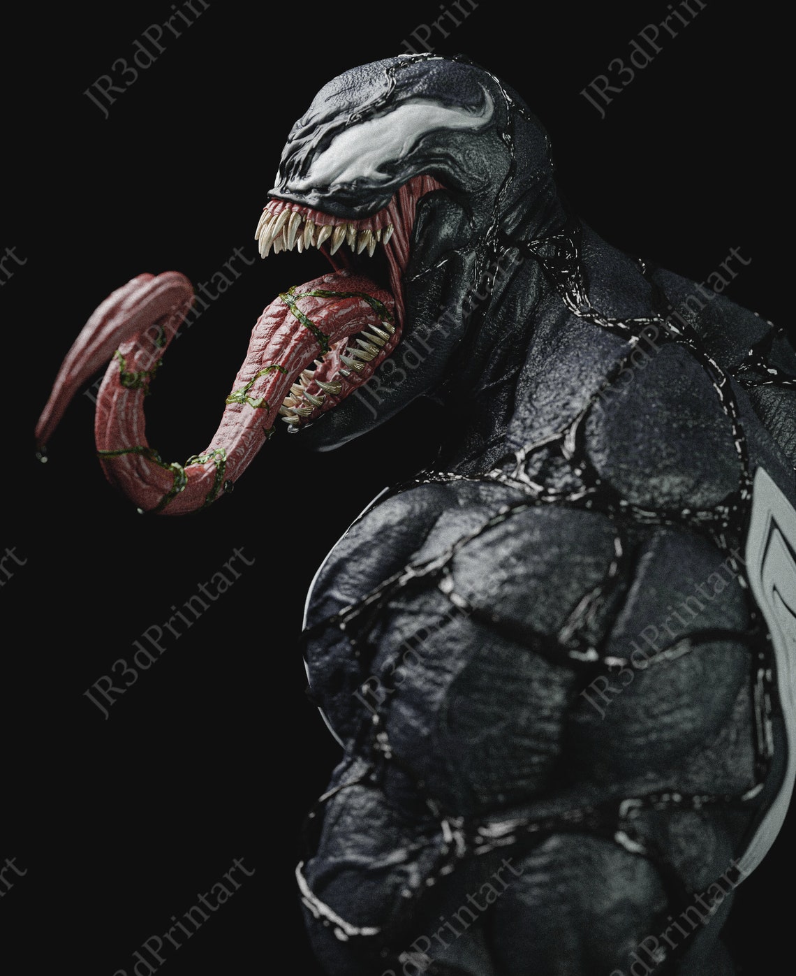 Venom STL File for 3D Printing 3D Model fanart Figure Statue for 3D ...