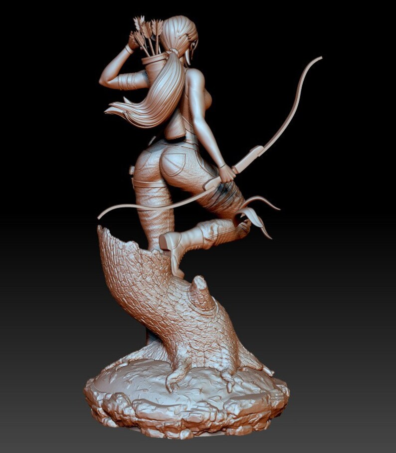 Lara Croft Tomb Raider STL File for 3D Printing 3D Model fanart Figure Statue for 3D Printers 3D ...