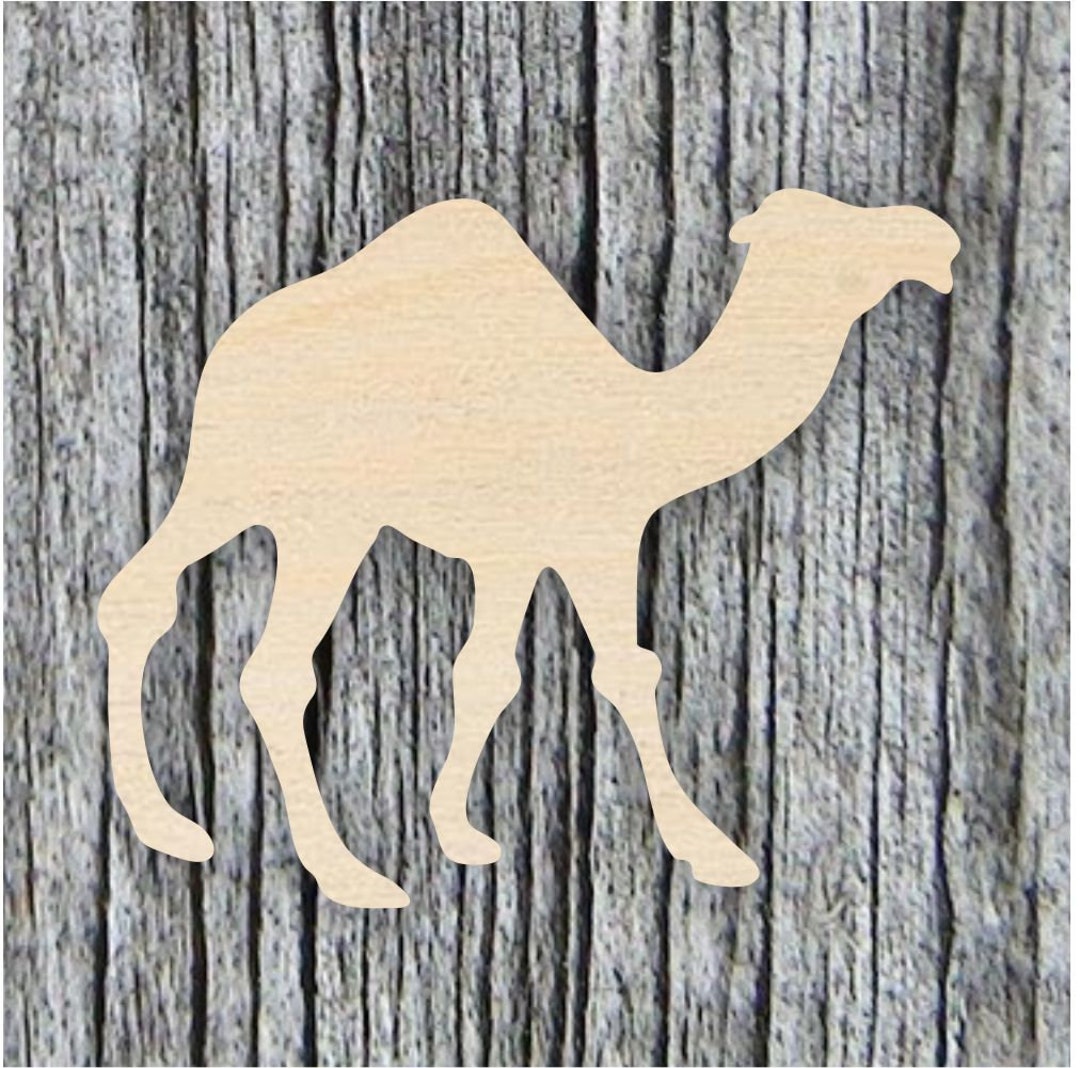 Camel Wood Shape, Unfinished Wood Cutout for Decoration, Painting ...