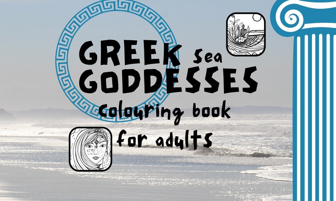 Greek Sea Goddesses Colouring Book PRINTABLE A4 - Etsy