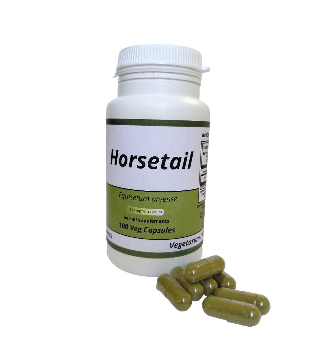 Horsetail /shavegrass (equisetum Arvense, Europe) 500 Mg Vegan Capsules ...