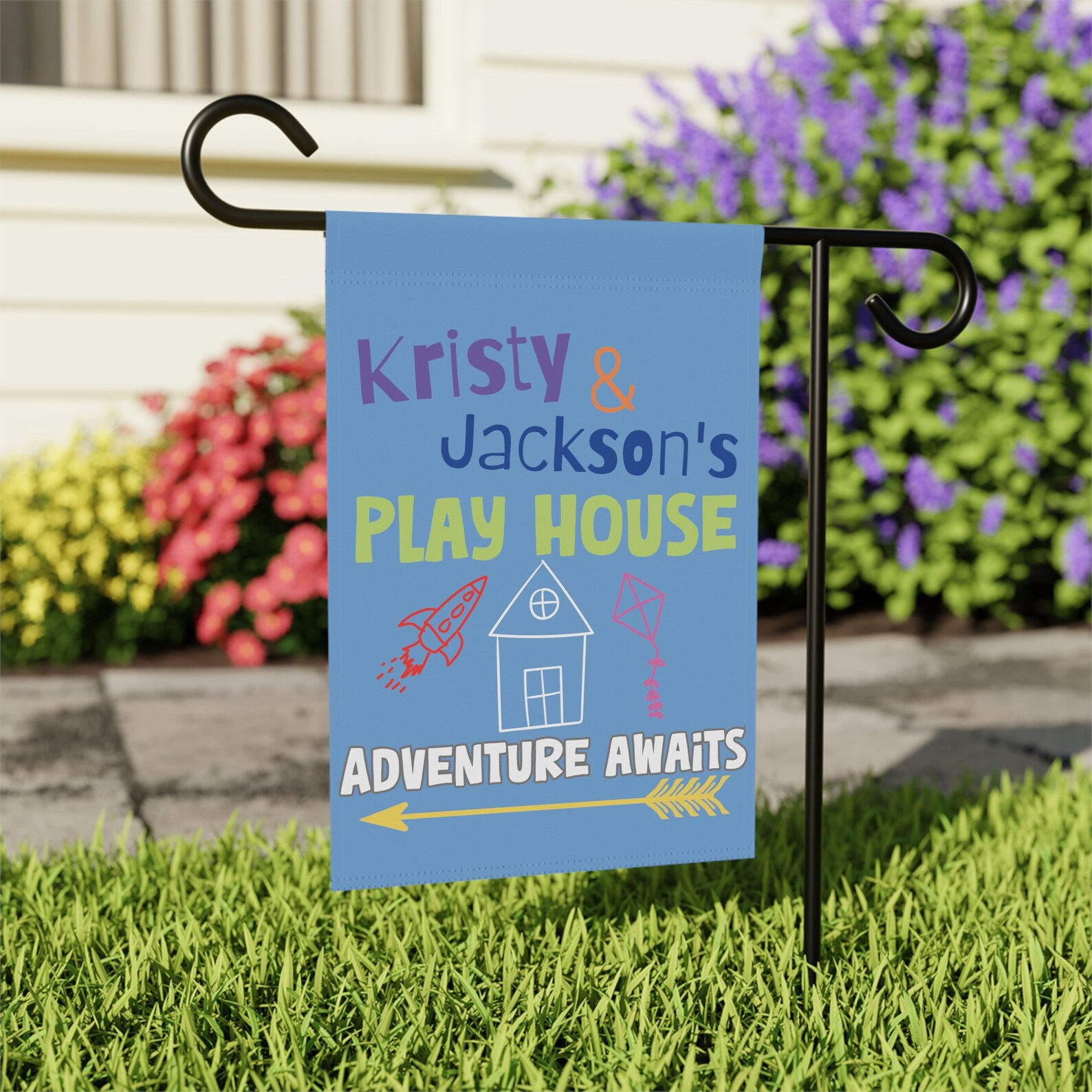 Kids Personalized Playhouse Flag! ( Add One or More Names) - Etsy