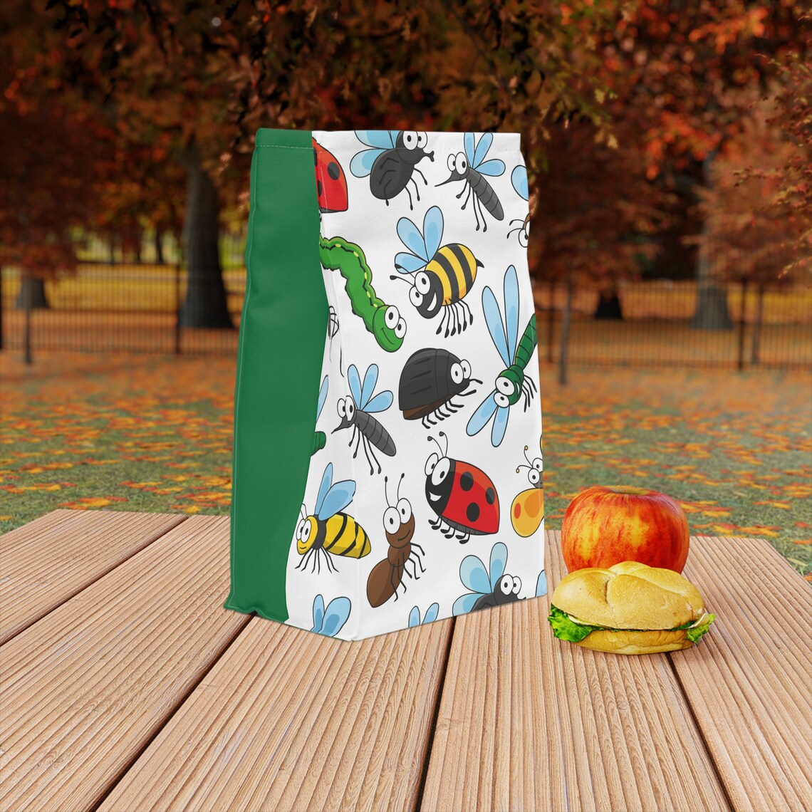 Kids Personalized Bugs Lunch Bag, Lunch Bags for Kids, Personalized ...