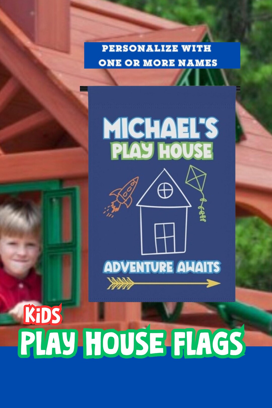 Kids Playhouse Flag, Kids Club, Cool Kids Banner, Kids Flags,children's ...