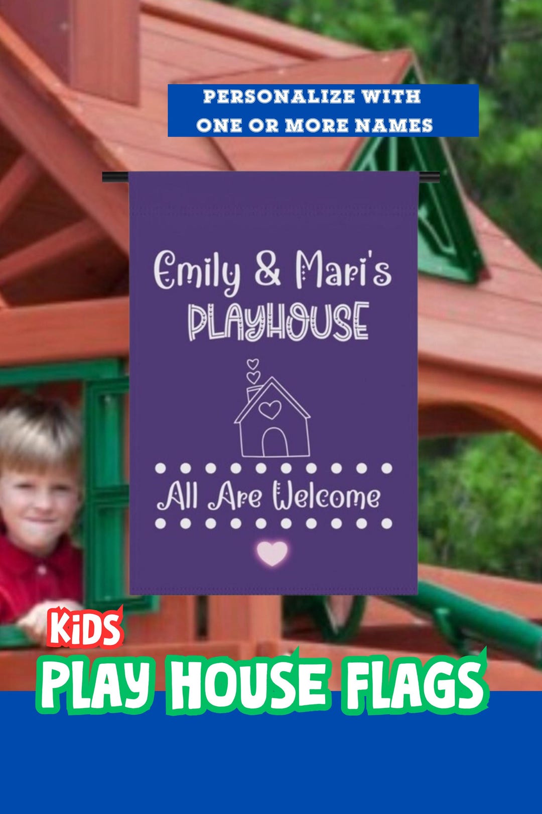 Girls Playhouse Flag, Kids Castle, Banner, Kids Flags, Kids Neutral ...