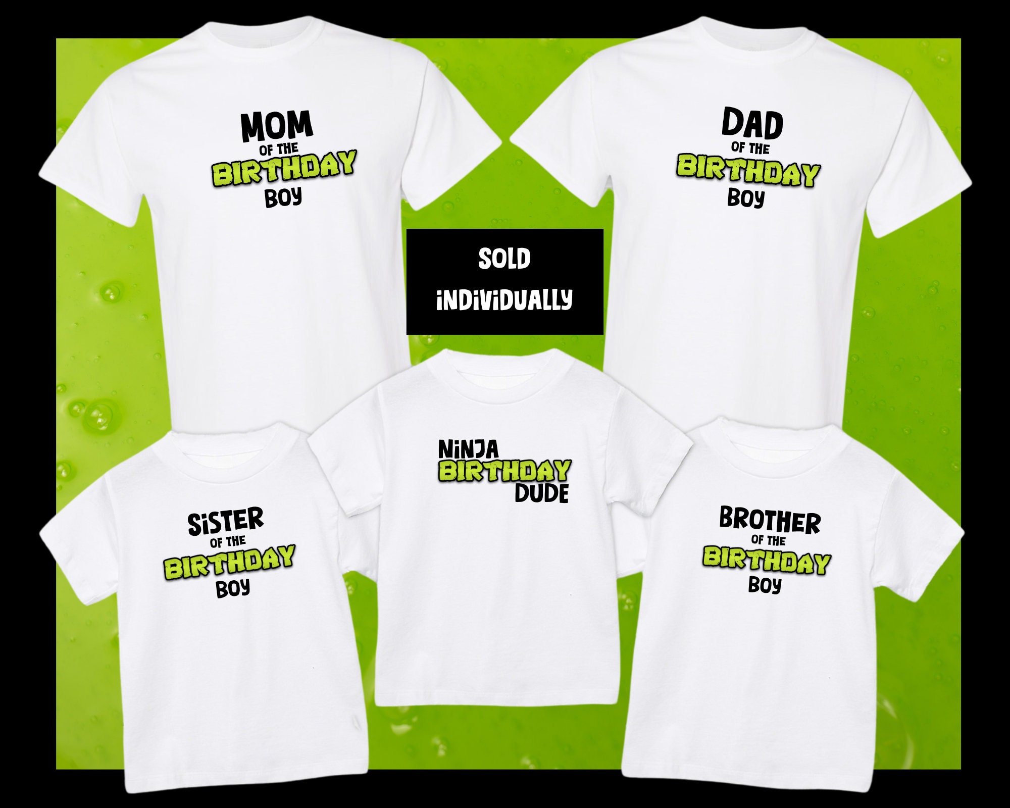 Family Birthday Shirts for Kids Birthday Party, Themed Birthday Party ...