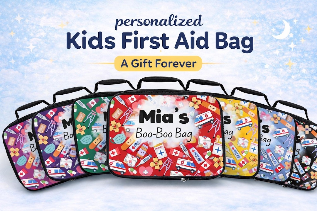 Children's First Aid Kit, Boo Boo Bag, First Aid Bag, Cute Kids Medical ...