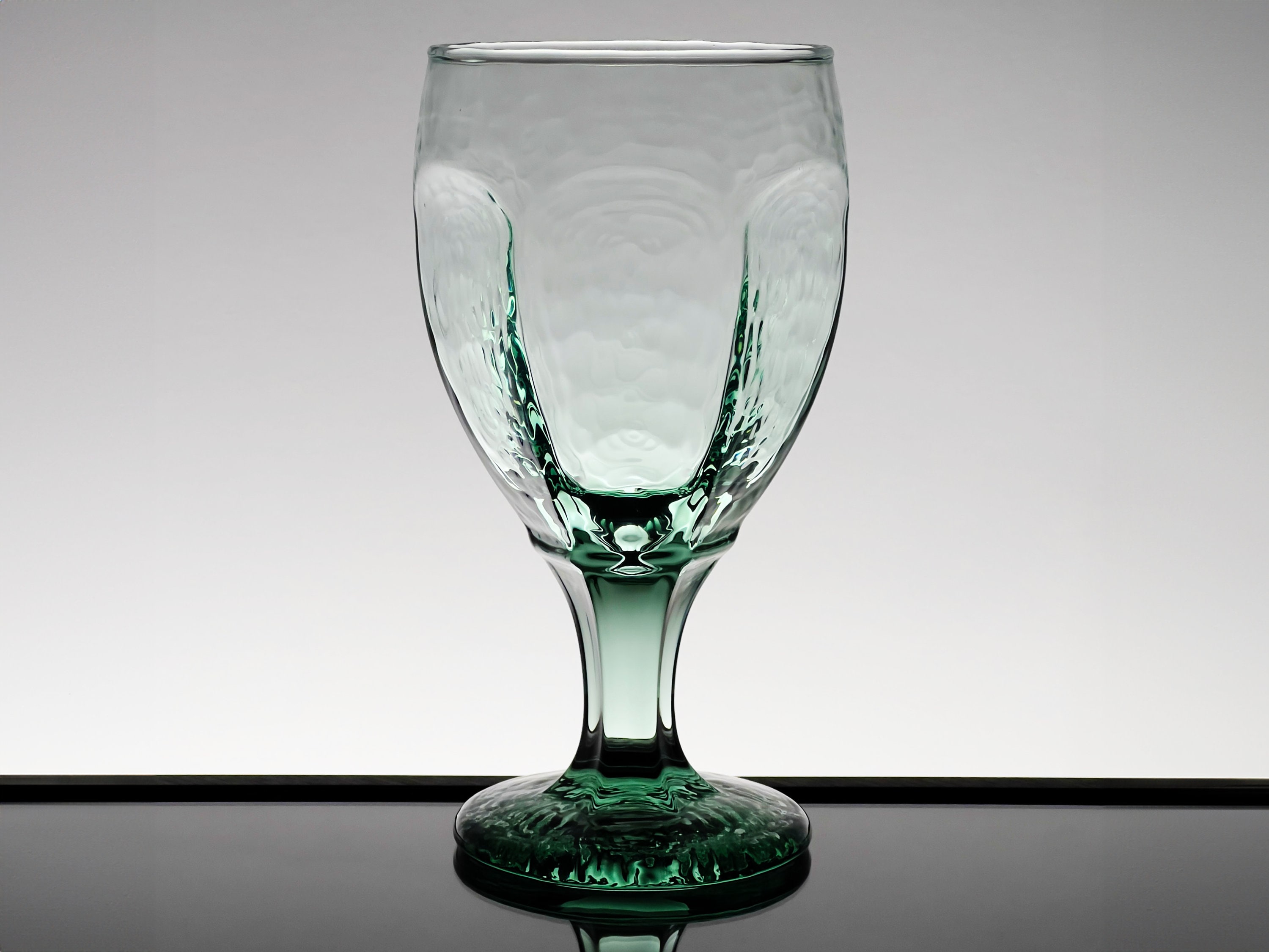 Vintage Libbey Mint Green Water Goblets / Water Glasses, Set of 3 ...