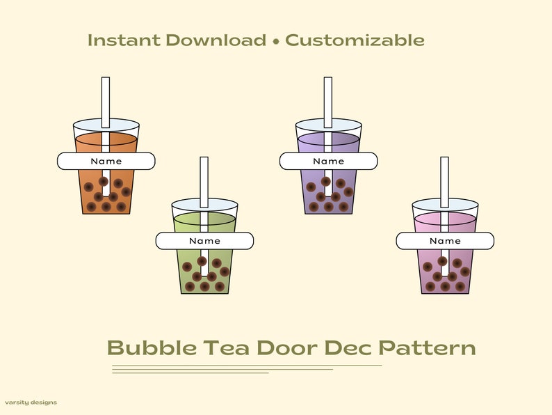 Door Dec, Name Tag, RA Name Tag, RA Door Dec, Gift Tag, Printable ...