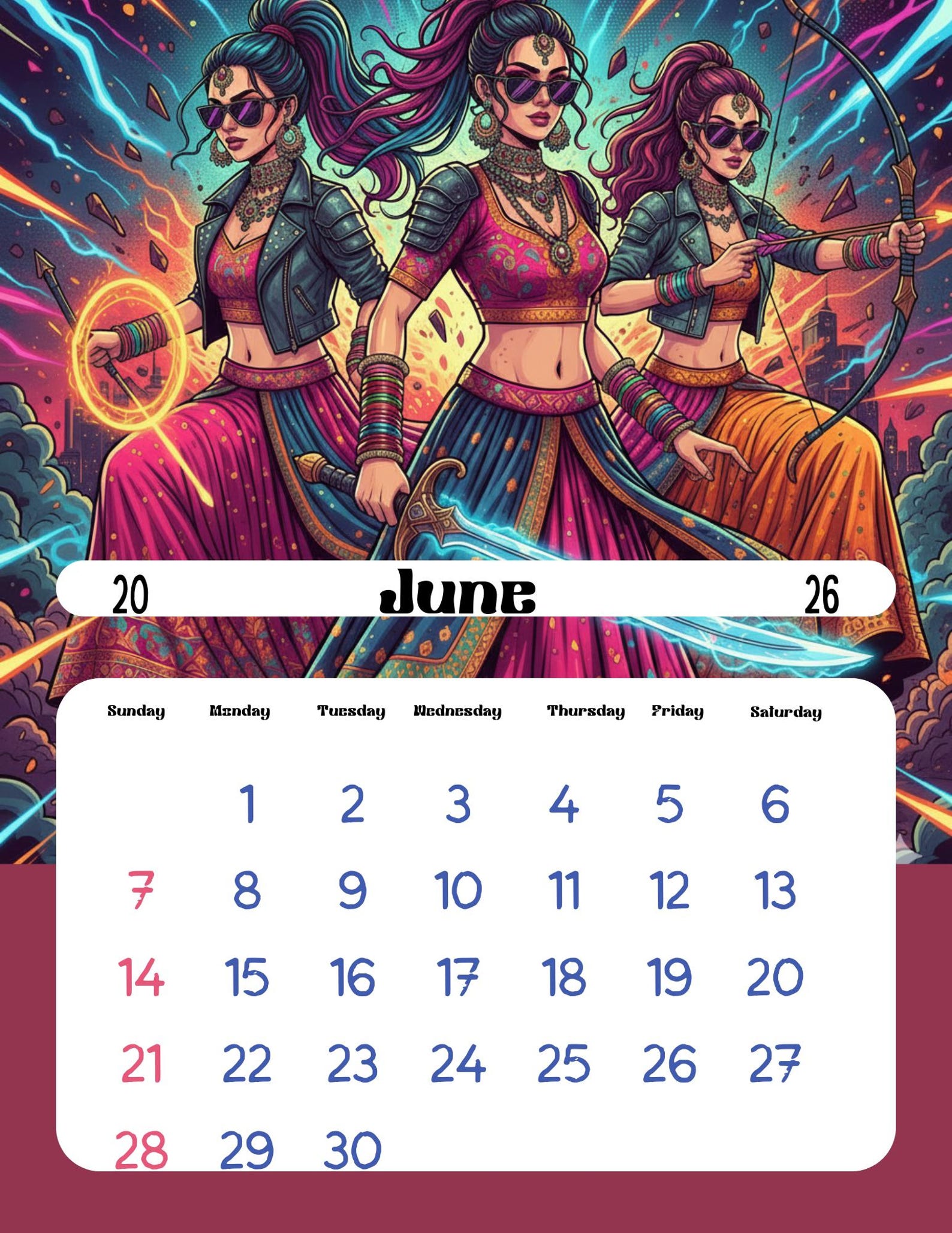 Desi Girl 2026 Calendar Pakistani Indian Desi - Etsy