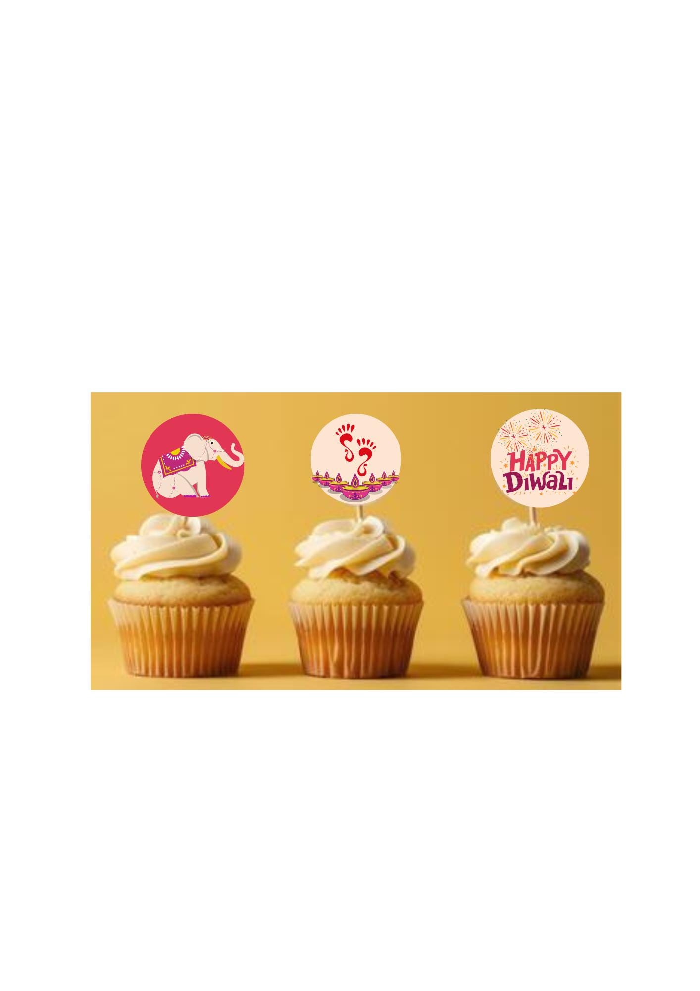 Diwali Cupcake Toppers - Etsy