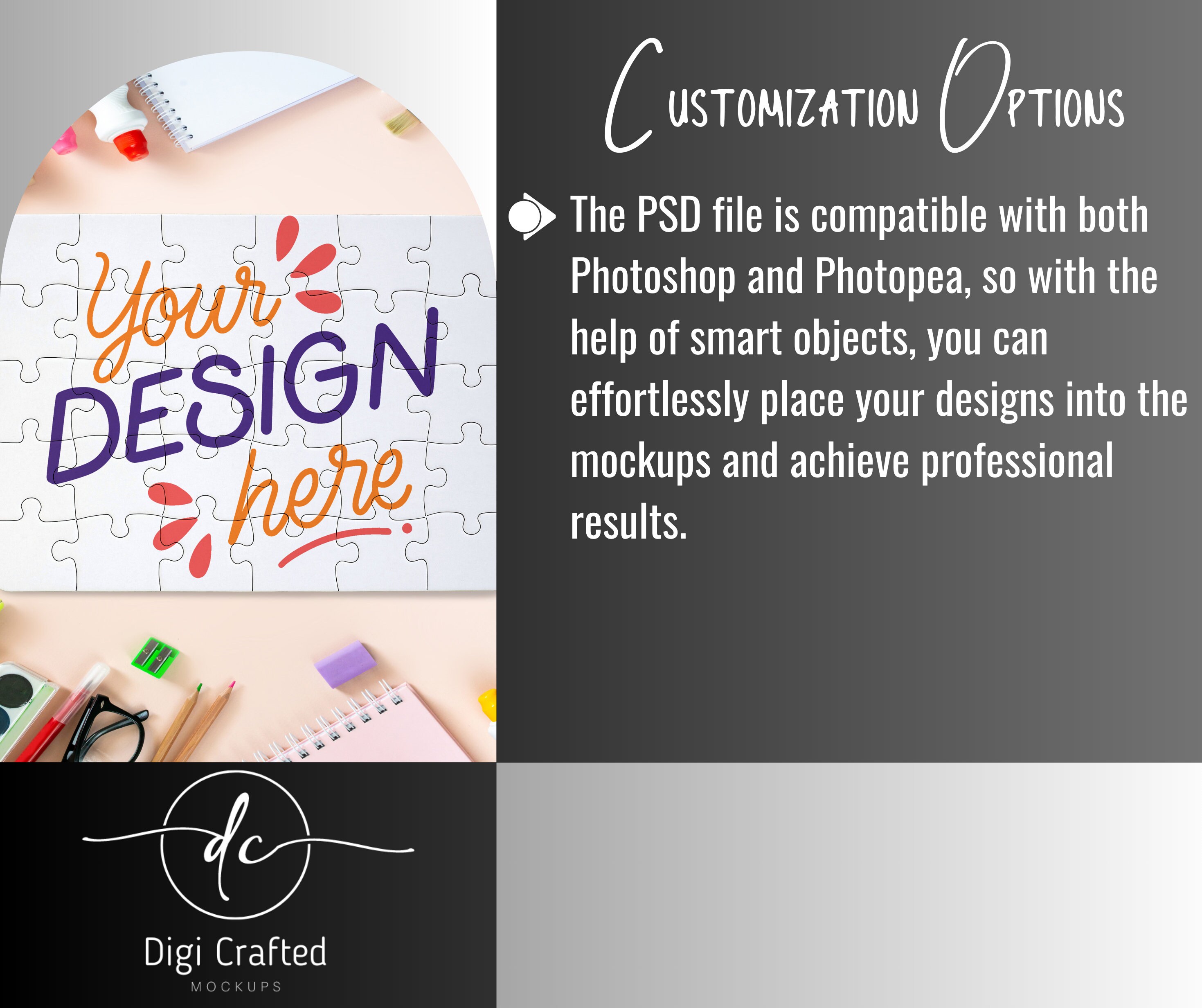 Dye Sublimation 30 Piece Puzzle Mockup Kids Puzzle Mockup Puzzle ...