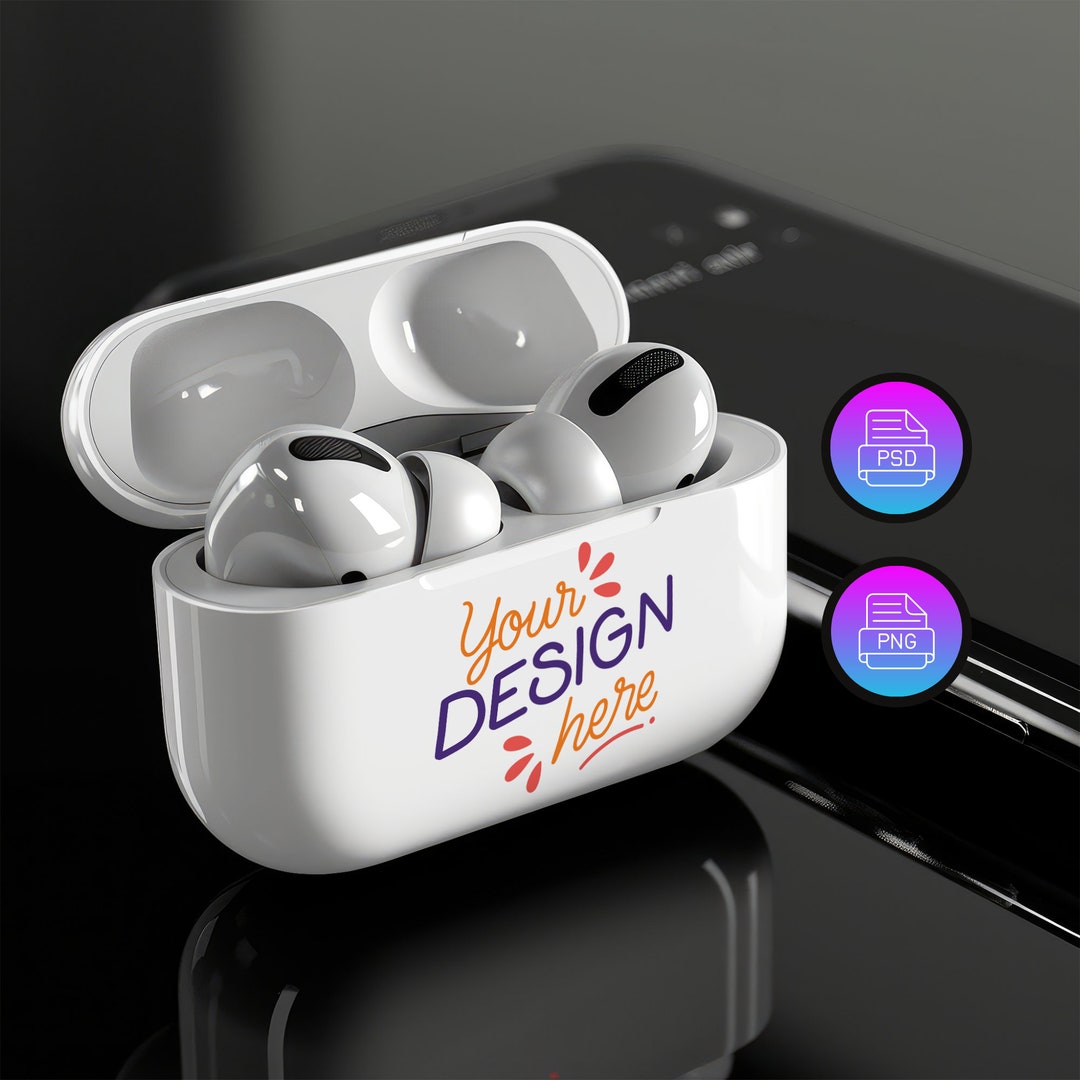 Airpods Pro Case Mockup | 2nd Gen Airpods Case Mockup | Dye Sublimation ...