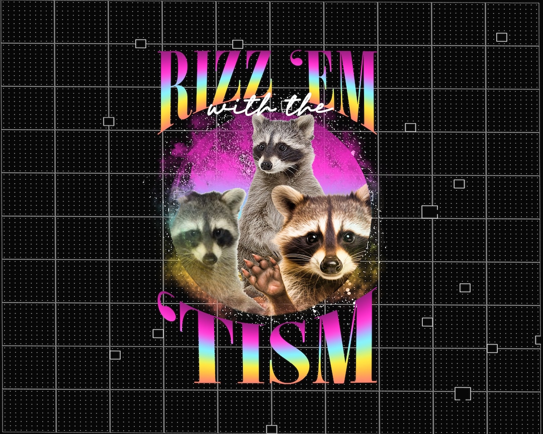 Autism Funny Rizz Em With the Tism Meme Autistic Opossum Png, Meme ...