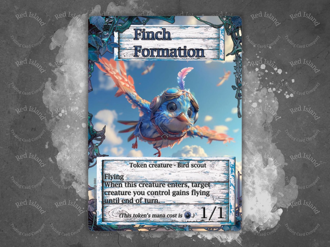 Bloomburrow Offspring Token - Finch Formation, for MTG Magic Play Test ...