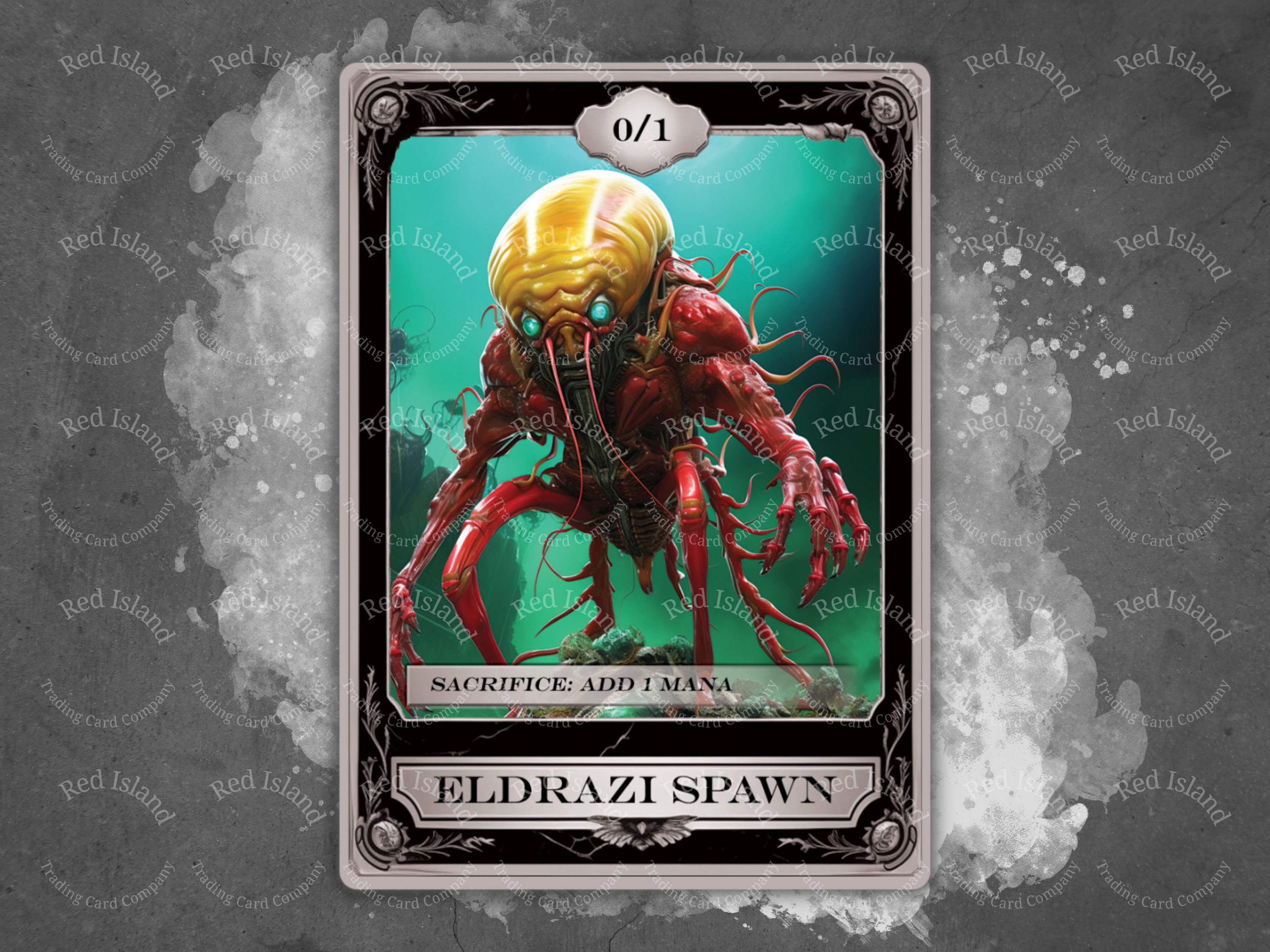 ELDRAZI SPAWN Vibrant Fantasy Art Token for MTG and Other Trading Card ...