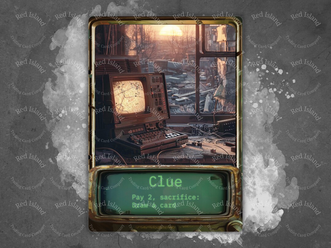 CLUE Fallout Inspired Token for MTG and Other Trading Card Games ...