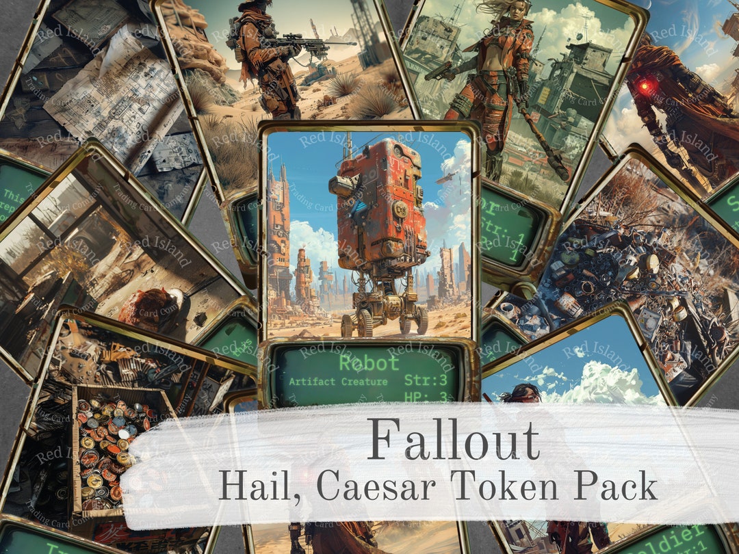 18 Token Pack Free Shipping Fallout Hail,caesar Custom Token Pack for ...