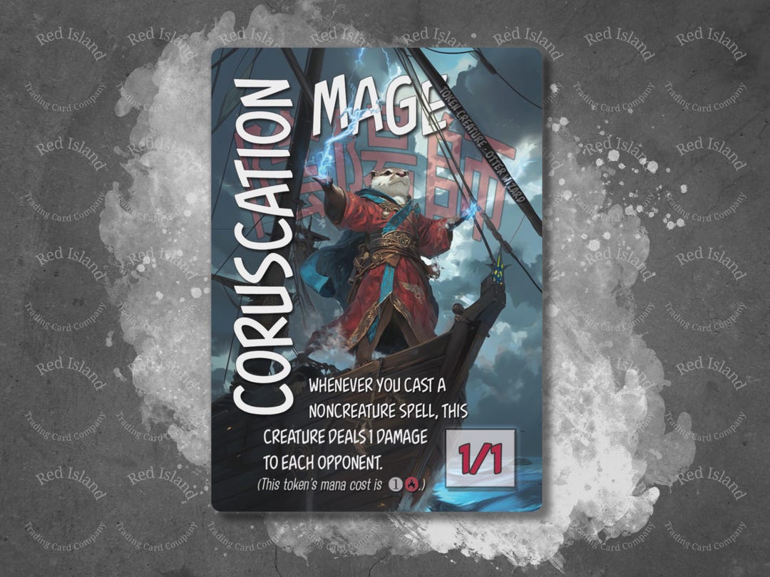 CORUSCATION MAGE MTG Bloomburrow Custom Offspring Token + Free Shipping ...