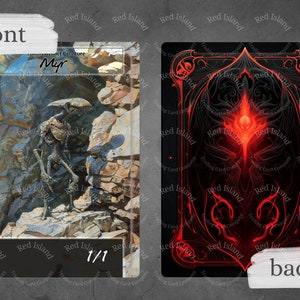 Myr MTG Custom Foil Token + Free Shipping - Impasto Oil Painting Line ...