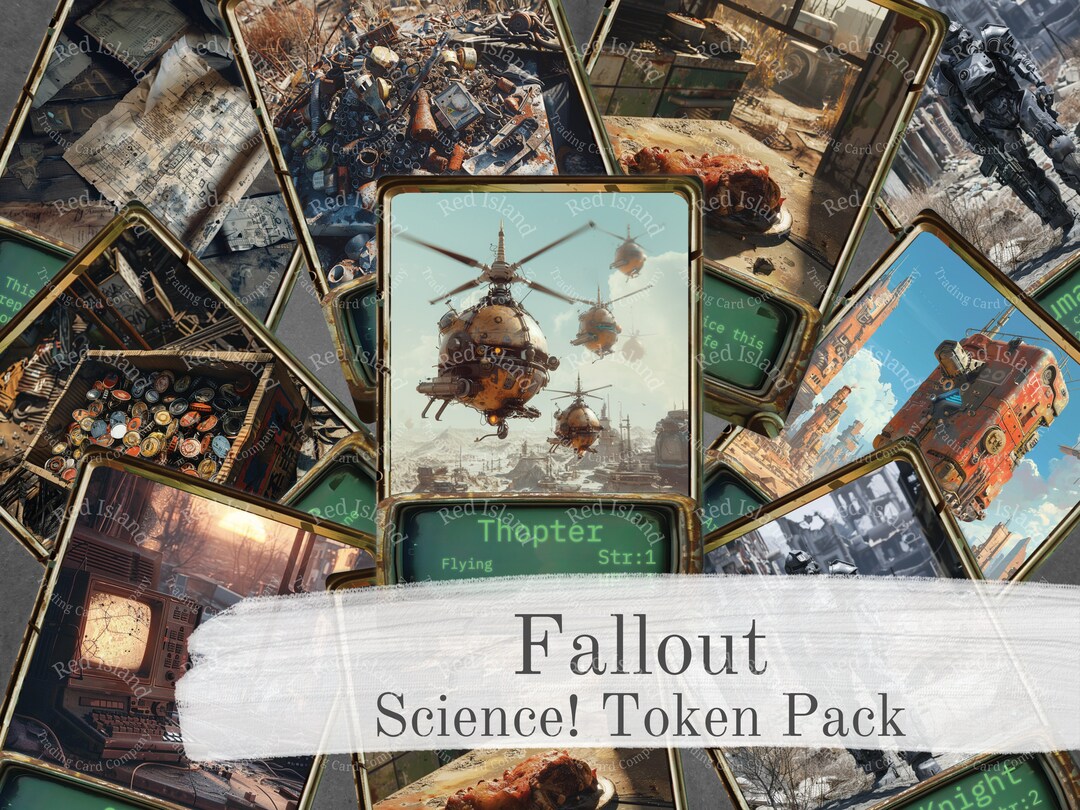 16 Token Pack Free Shipping Fallout Science Custom Token Pack for MTG ...