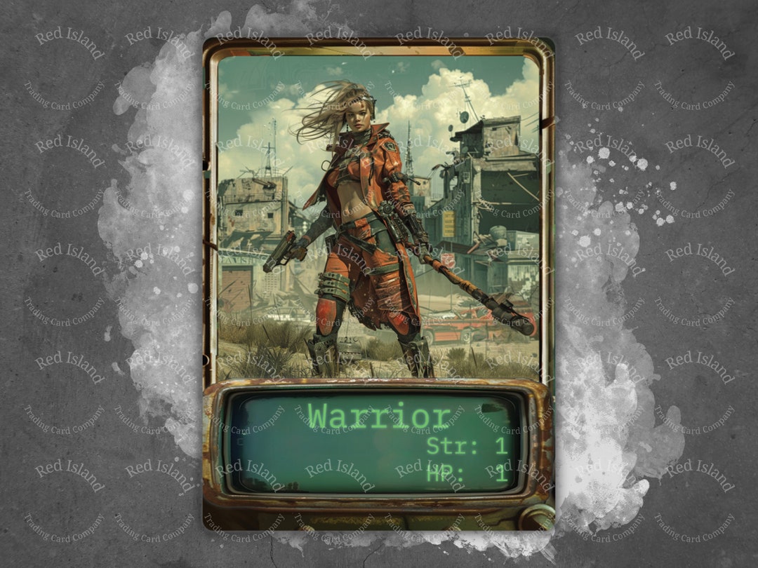 WARRIOR Fallout Inspired Token for MTG and Other Trading Card Games ...