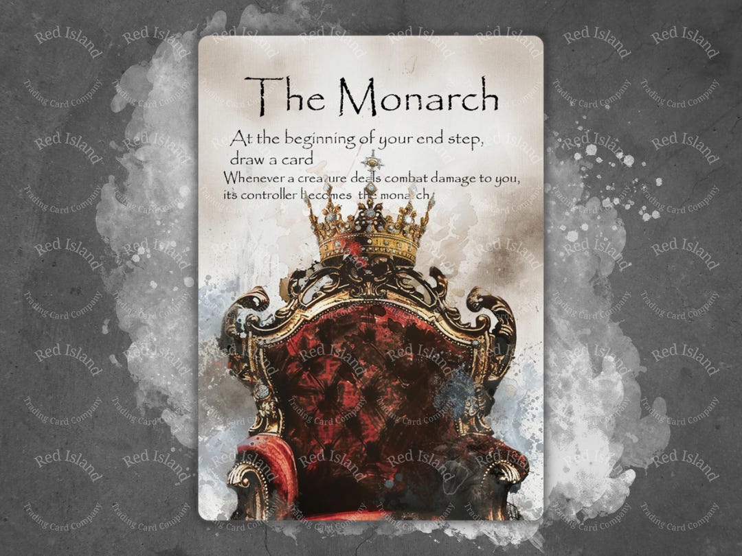 The MONARCH Watercolor FOIL Art Token for MTG and Other Trading Card ...