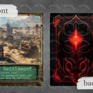 SETTLEMENT Fallout Inspired Token for MTG and Other Trading Card Games ...