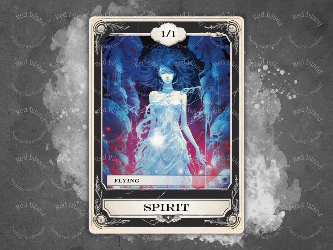 SPIRIT Vibrant Fantasy Art Token for MTG and Other Trading Card Games ...