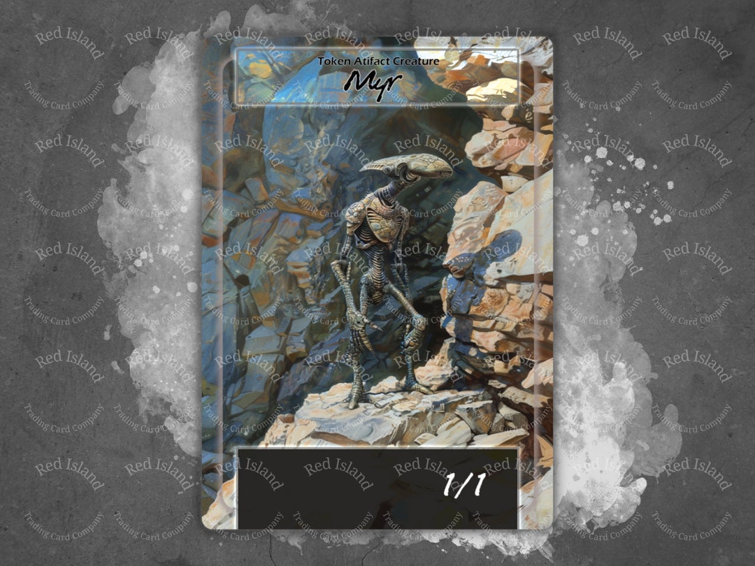 2 X Myr MTG Custom ECO Tokens + Free Shipping - Impasto Oil Painting ...