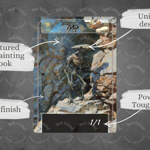 Myr MTG Custom Foil Token + Free Shipping - Impasto Oil Painting Line ...