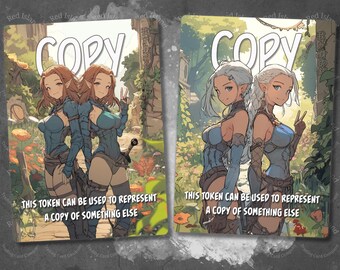 RAT Bloomburrow MTG Offspring Custom Token Free Shipping Manga Line for ...