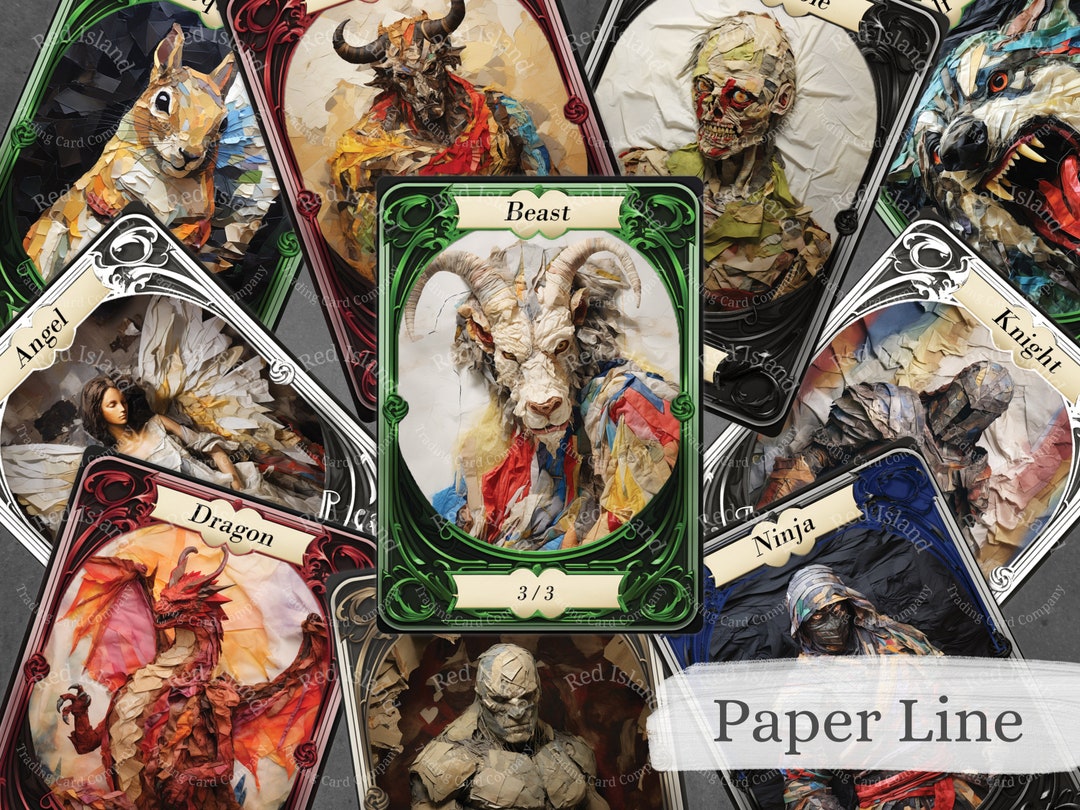 Build Your Own 5-pack Free Shipping Custom Paper/fabric Art Tokens MTG ...